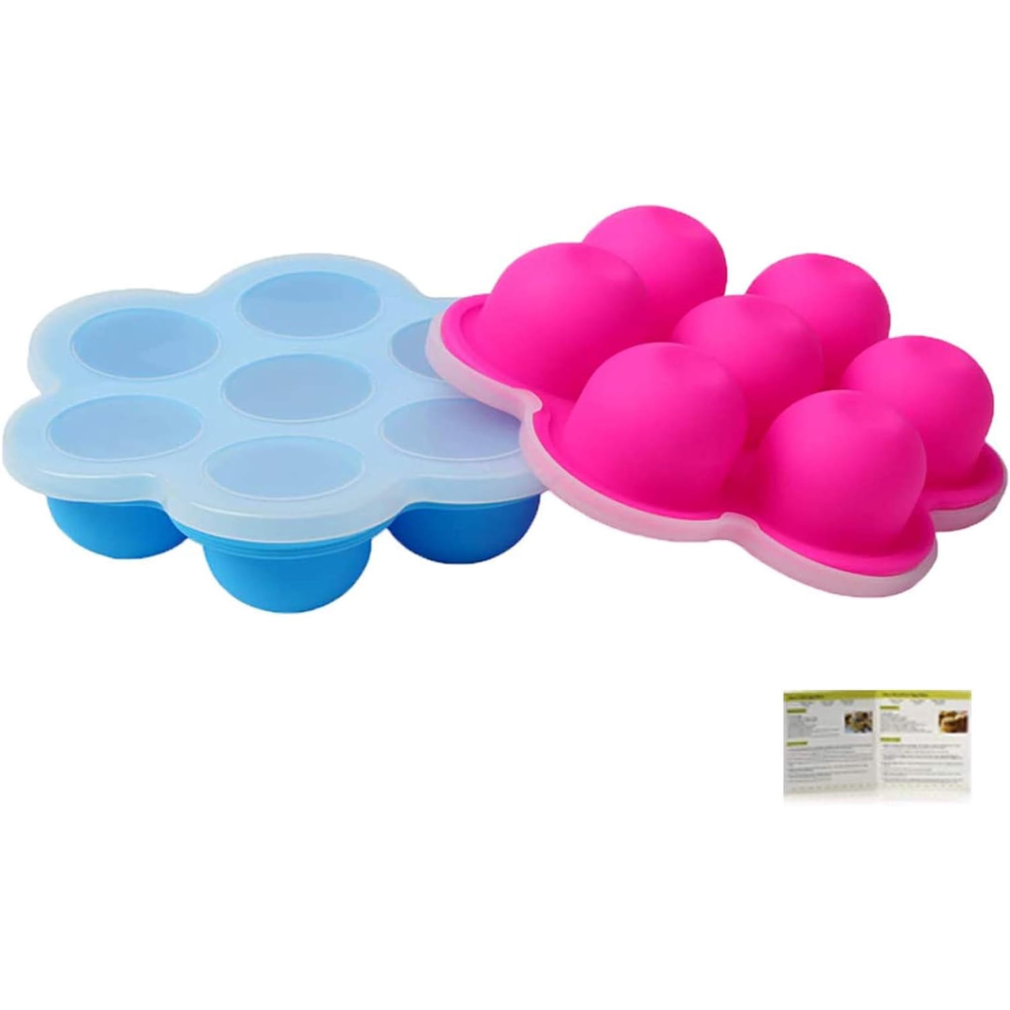 Paquete de 2 mini moldes de silicona para bocados de huevo de , para ...