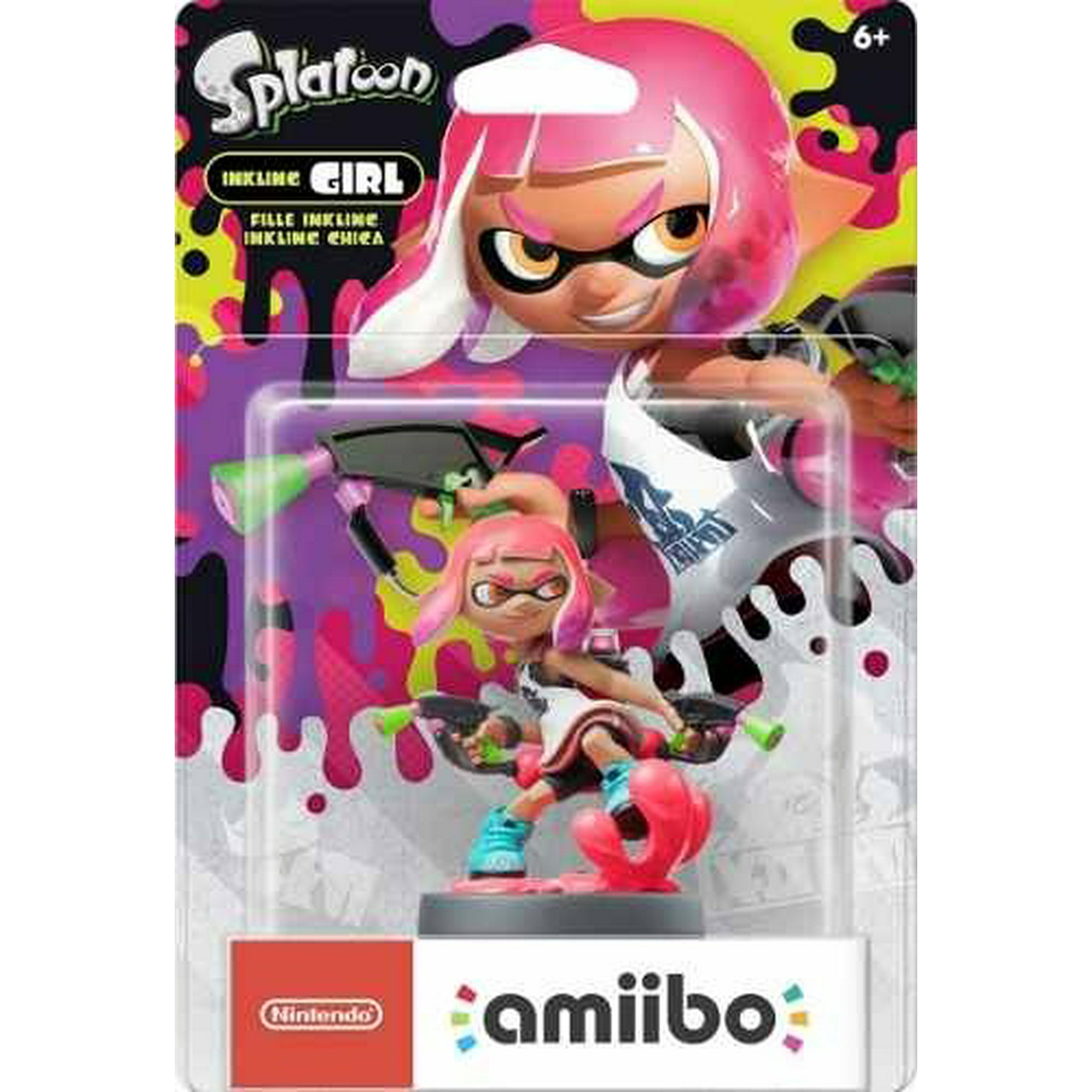 Figura Amiibo Inkling Chica Rosa - Splatoon - Sniper | Lider
