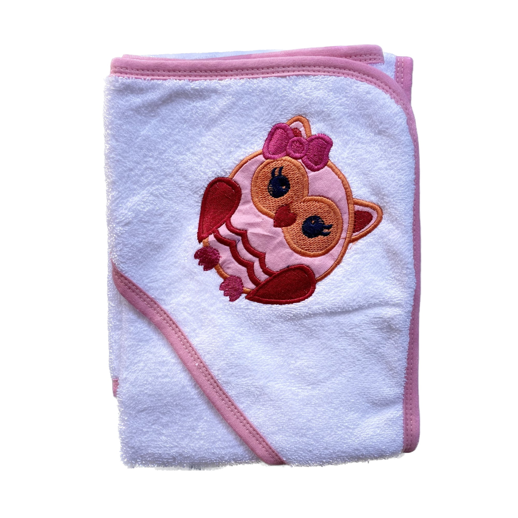 Toalla bebé algodón con Capucha Búho 80x80 | Lider
