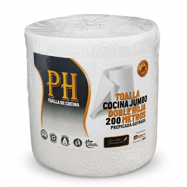 PH TOALLA COCINA JUMBO DOBLE HOJA 200 mt 6 unidades | Lider