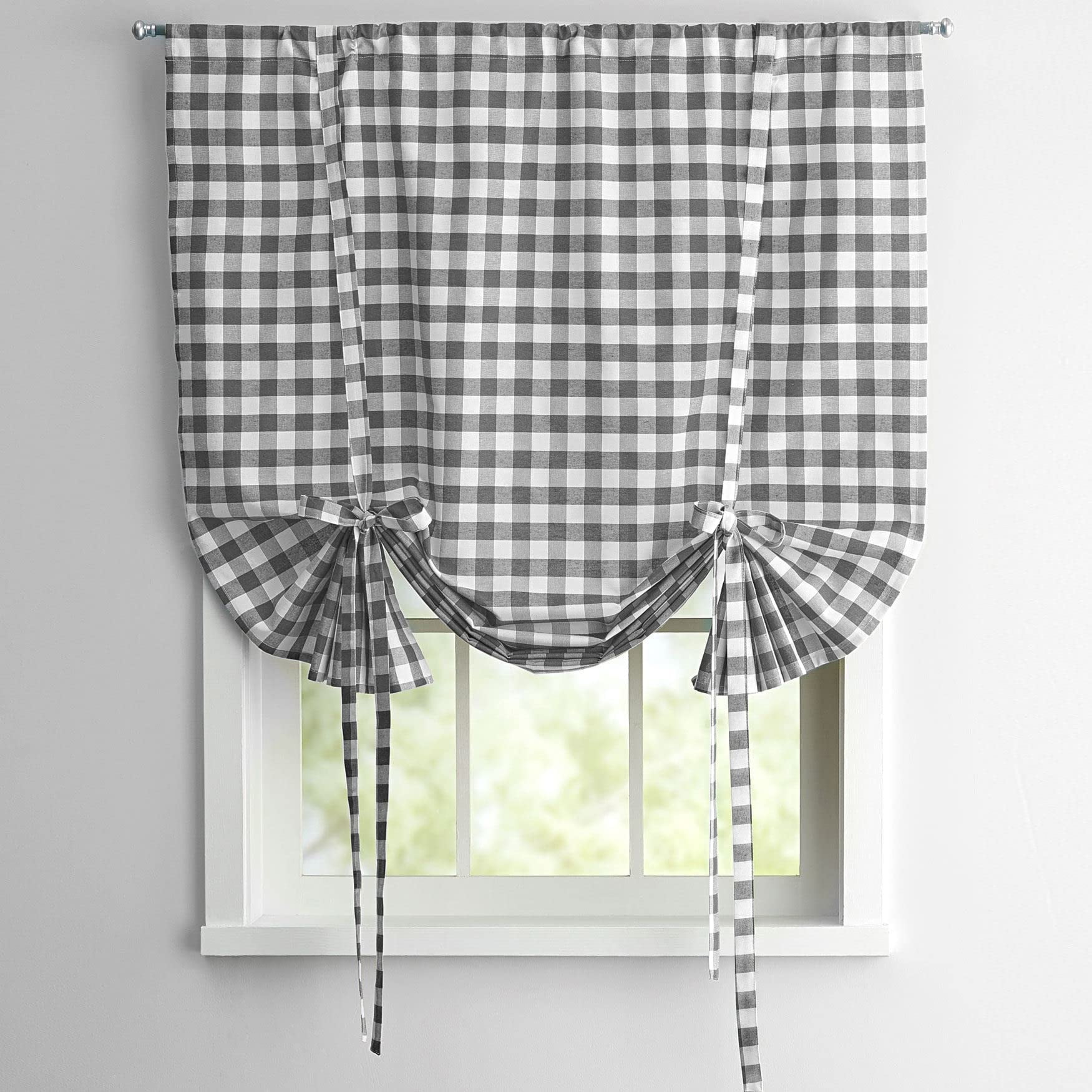 Cortina de ventana de la colección Sweet Home Buffalo Check | Lider