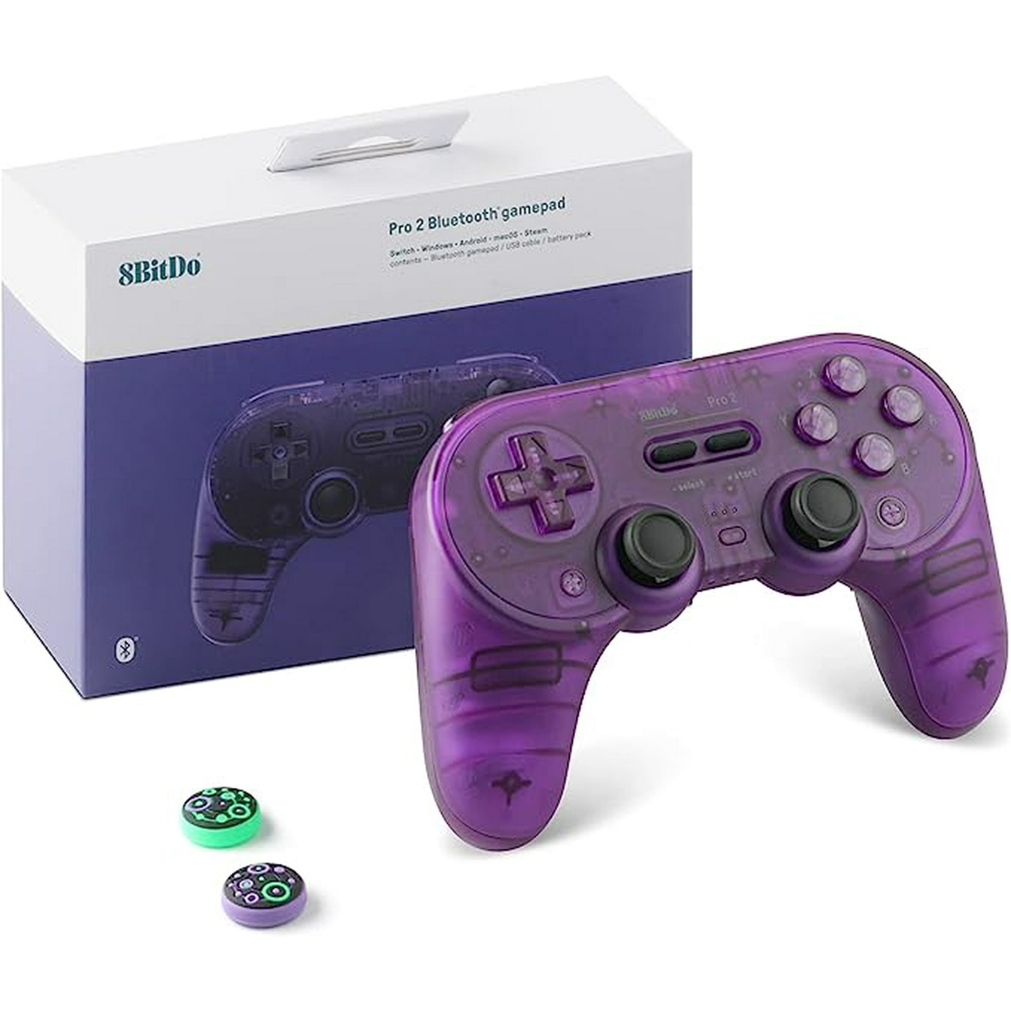 8BitDo Pro 2 Controller Bluetooth Transparent Purple Edition - Nsw ...