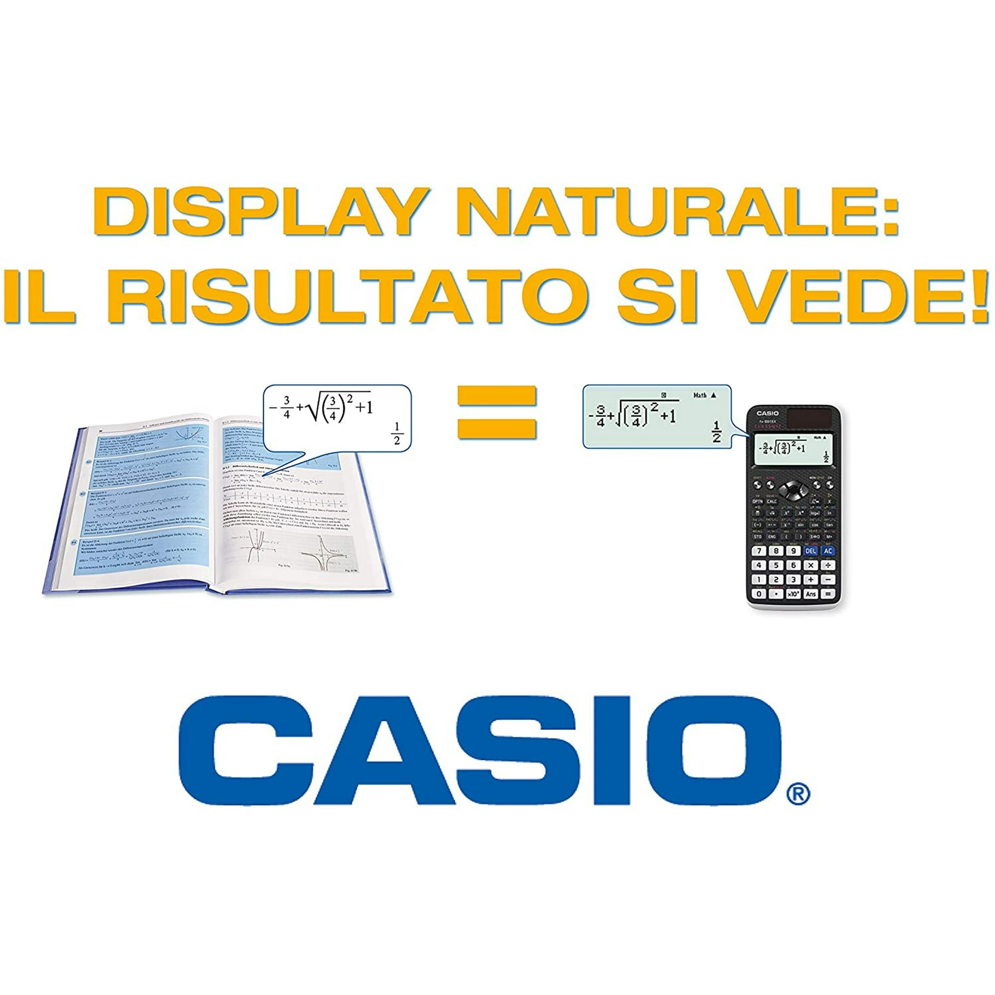 Casio FX-991EX Calculadora de Ingeniería/Científica, Negro, 3" x 6.5" x ...