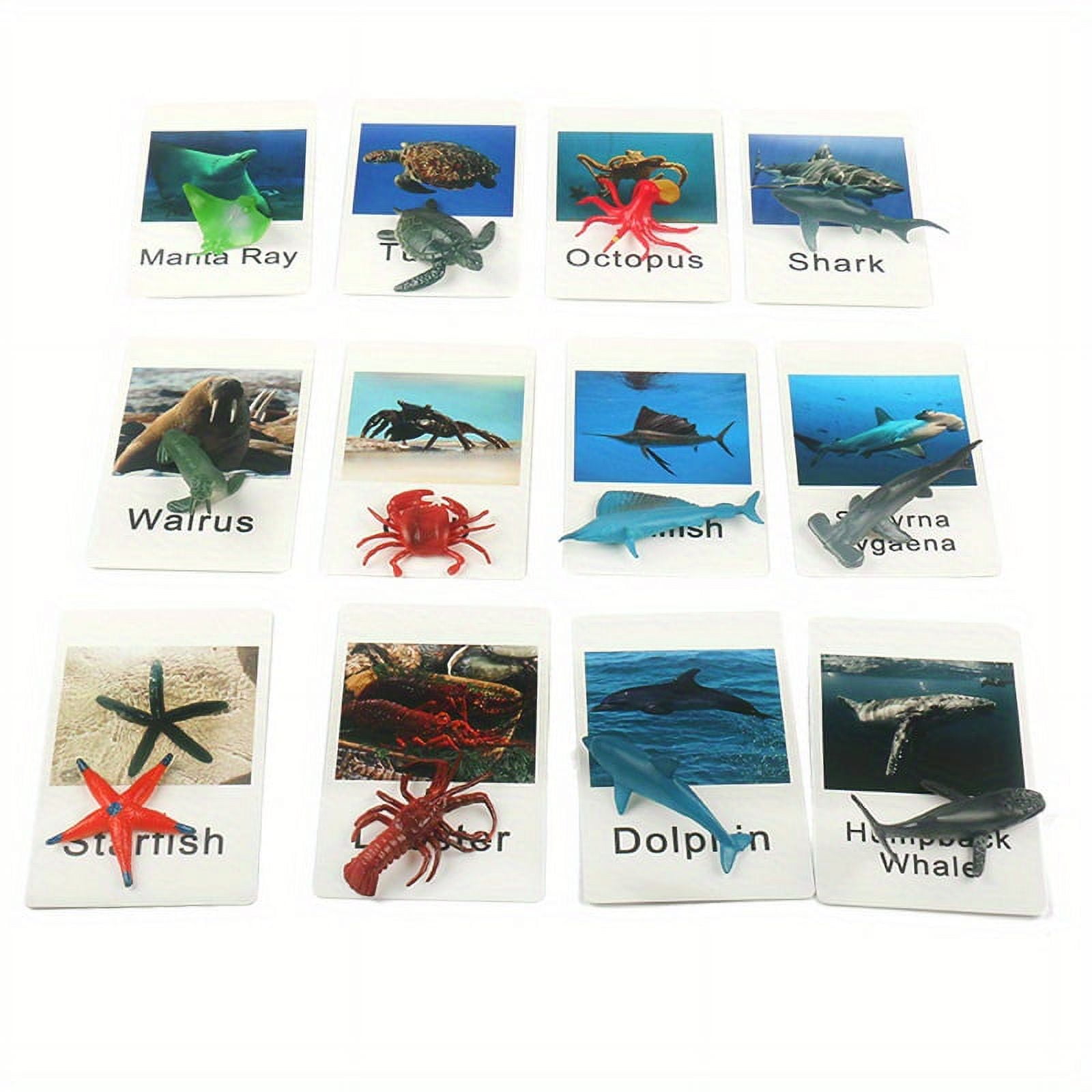 Montessori Animal Matching Card Cognitive Kids Educational Toy Animal ...