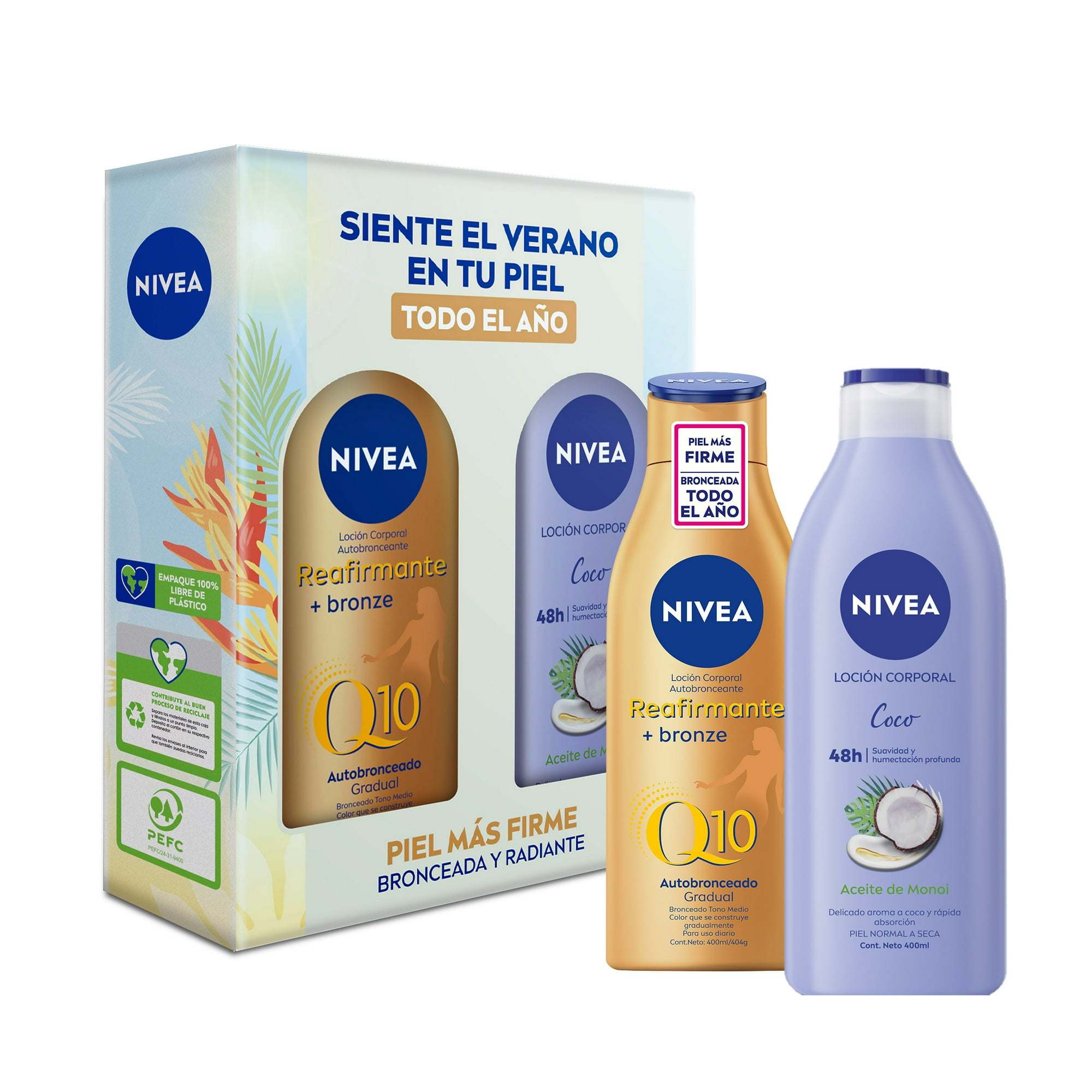NIVEA FACE PACK NIVEA BRONZE+SENSES COCO 400ML | Lider