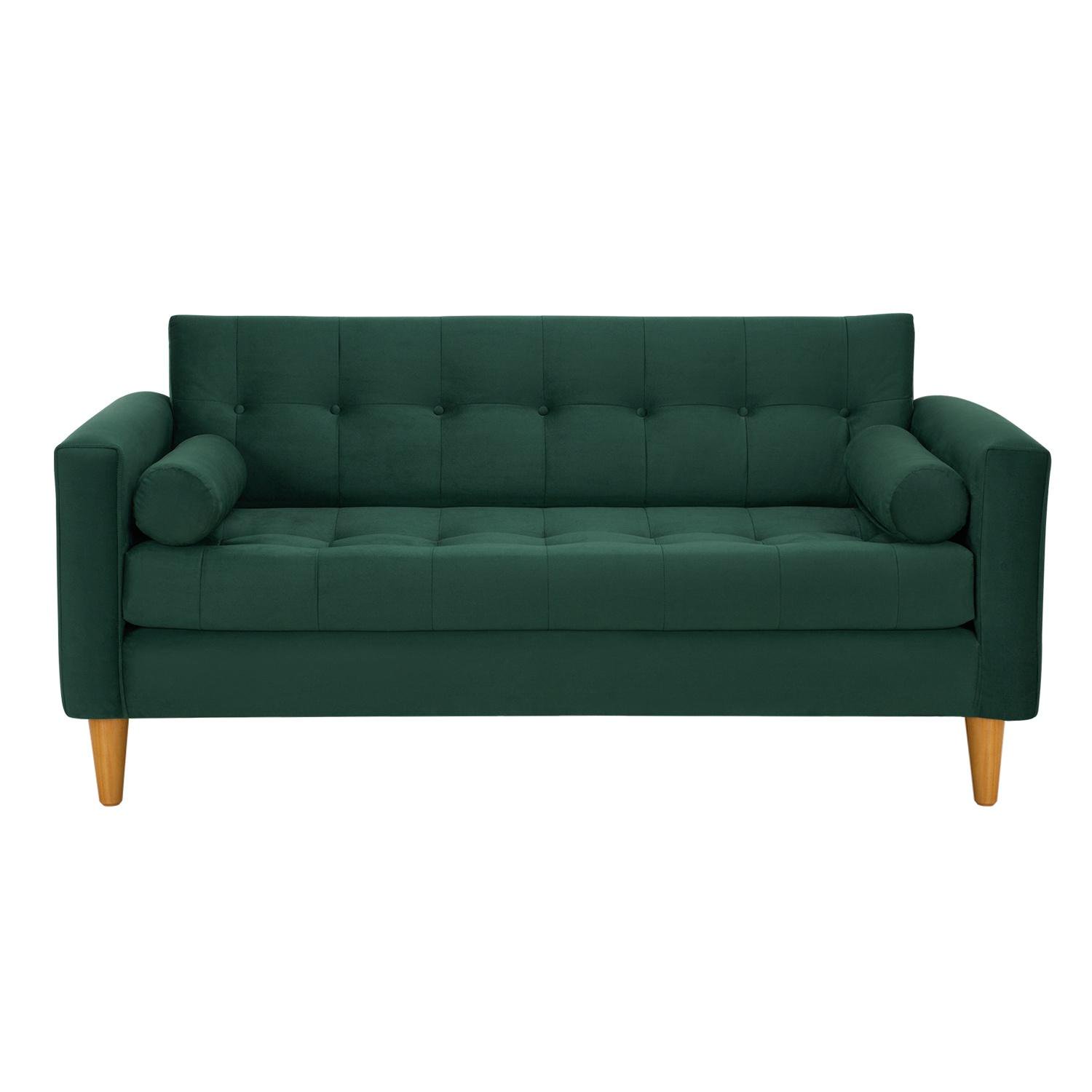 Sofa Retro 3C Felpa 04 Verde Botella | Lider