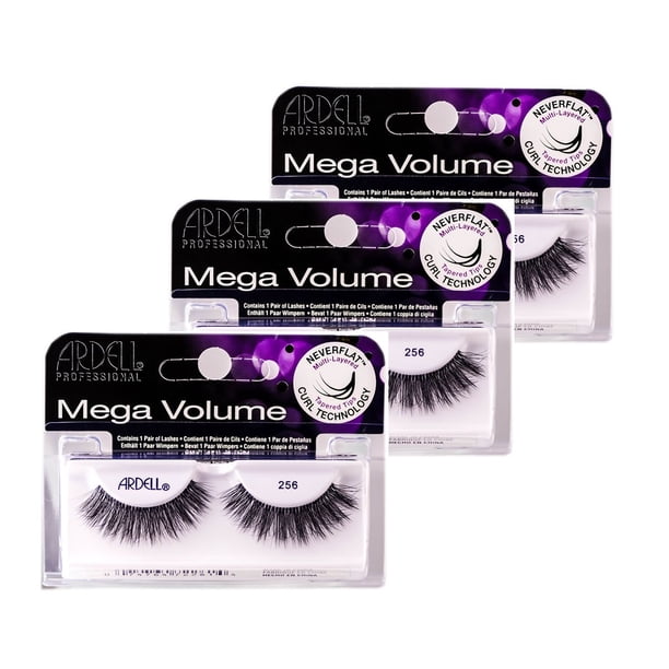 Pestañas postizas Ardell Professional Mega Volume 256 (paquete de 3 ...