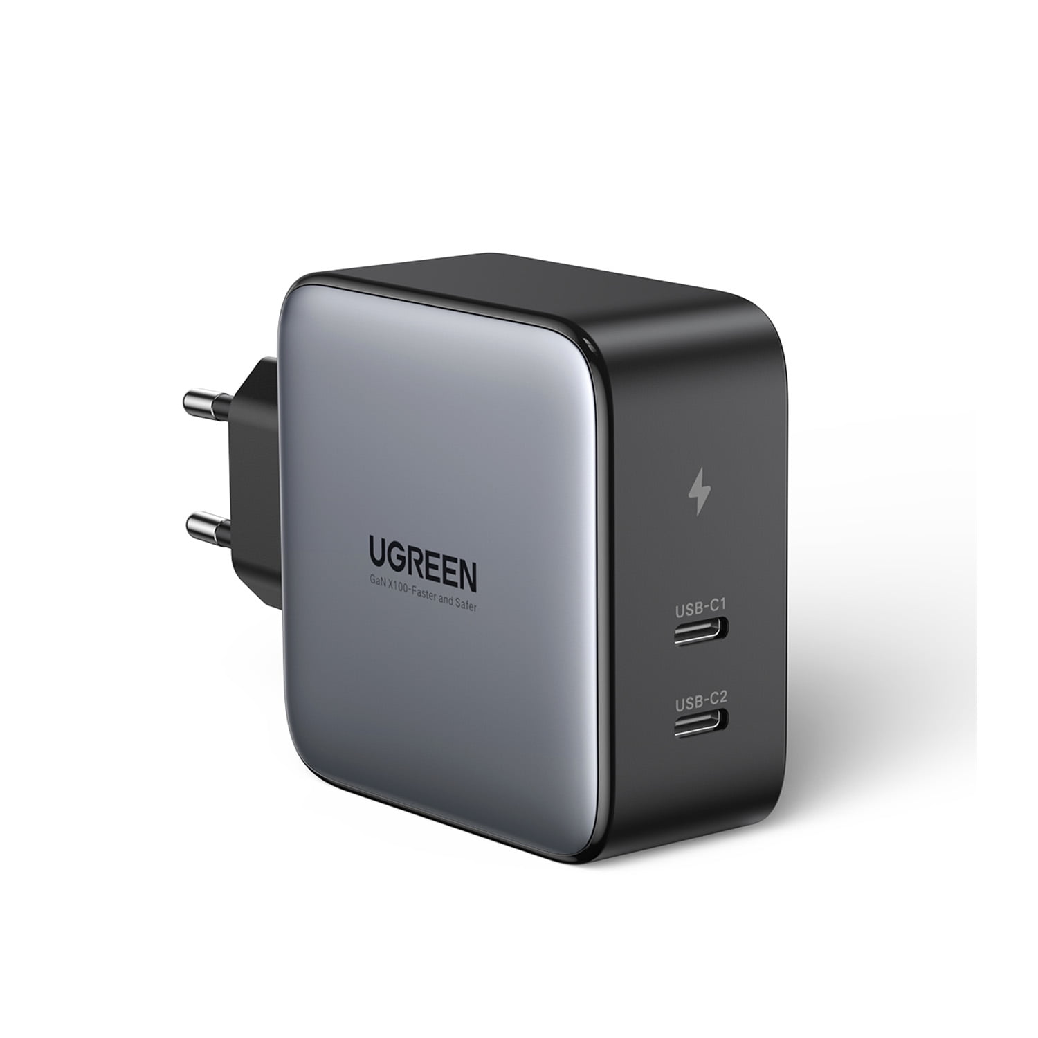 Cargador Gan Tech Fast 100W 2 USB-C Negro CD254-50327 | Lider