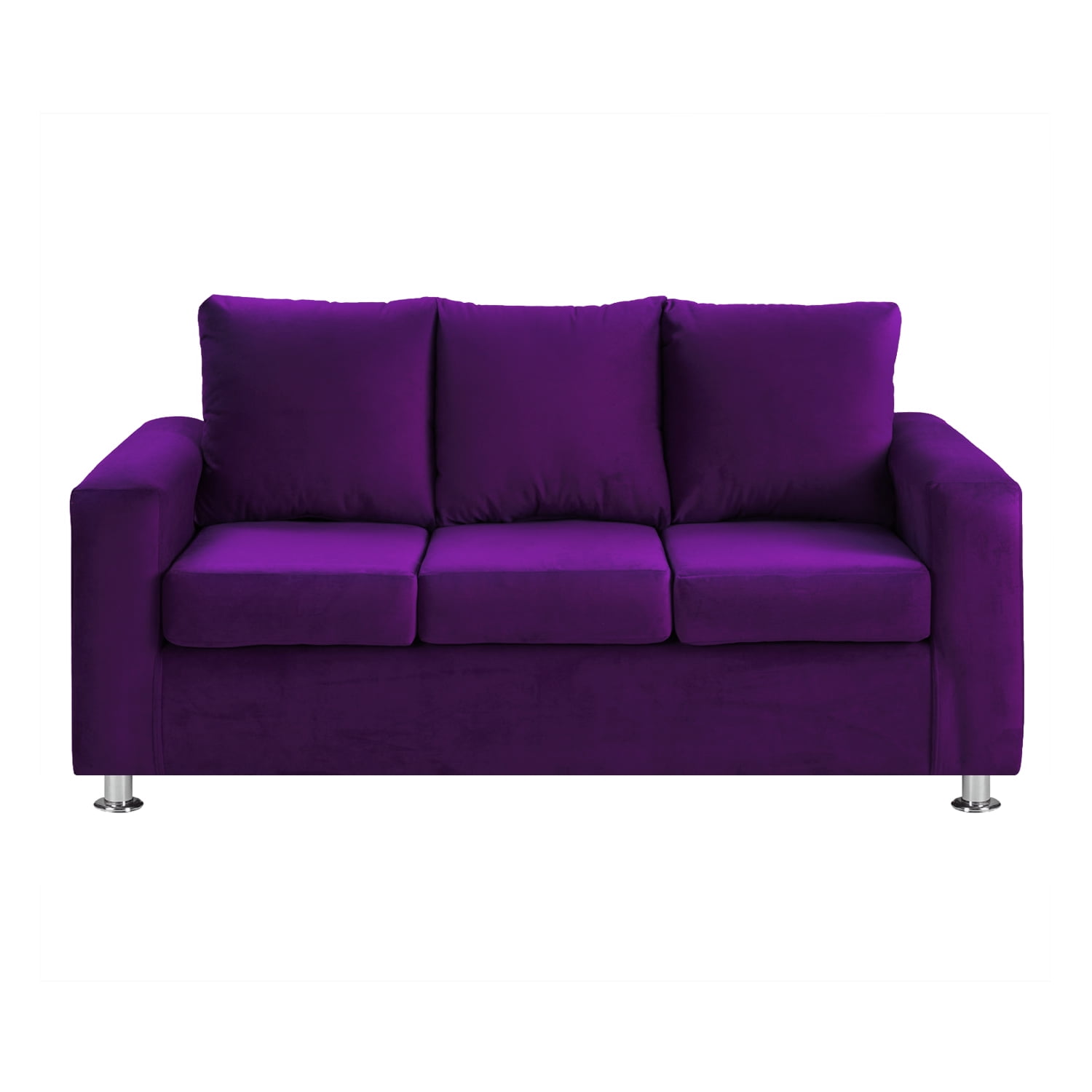 Sofa Kendy 3c Felpa 12 Morado | Lider