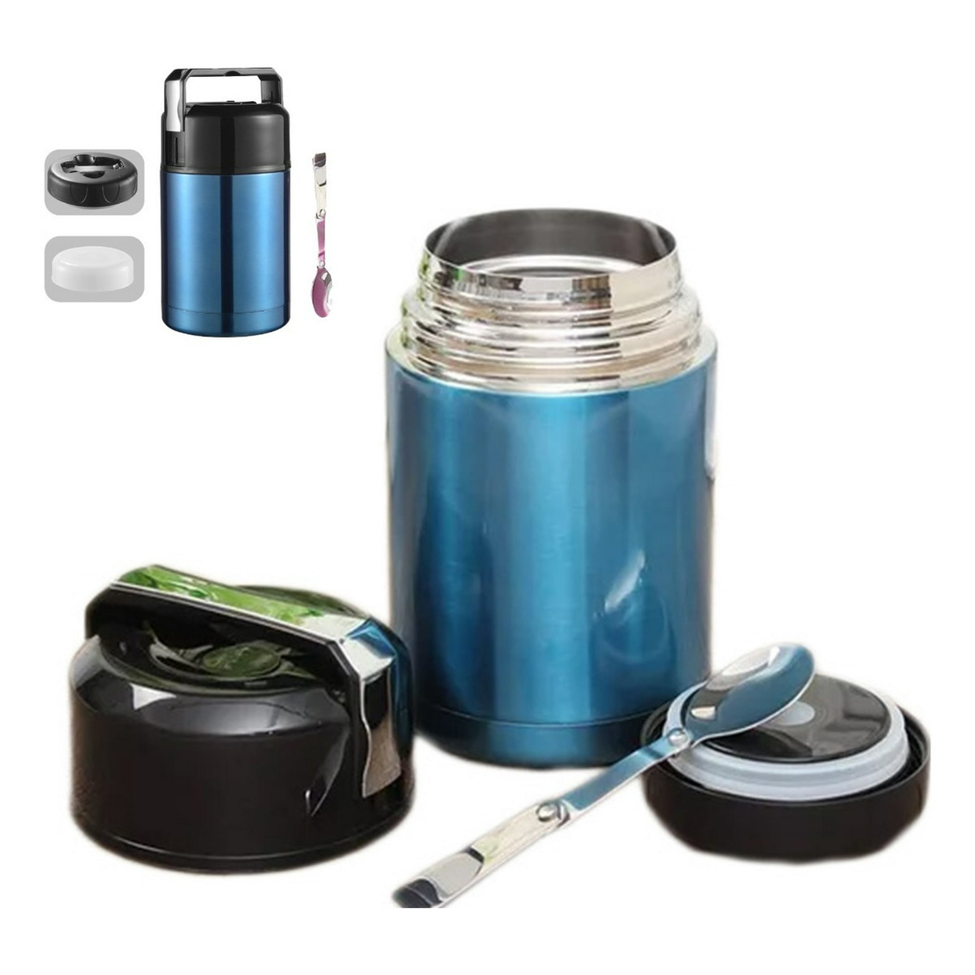 Termo De Comida Acero Inoxidable De 800 Ml + Cuchara | Lider