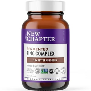 Suplemento New Chapter Zinc Fermentado Complejo De Zinc 30