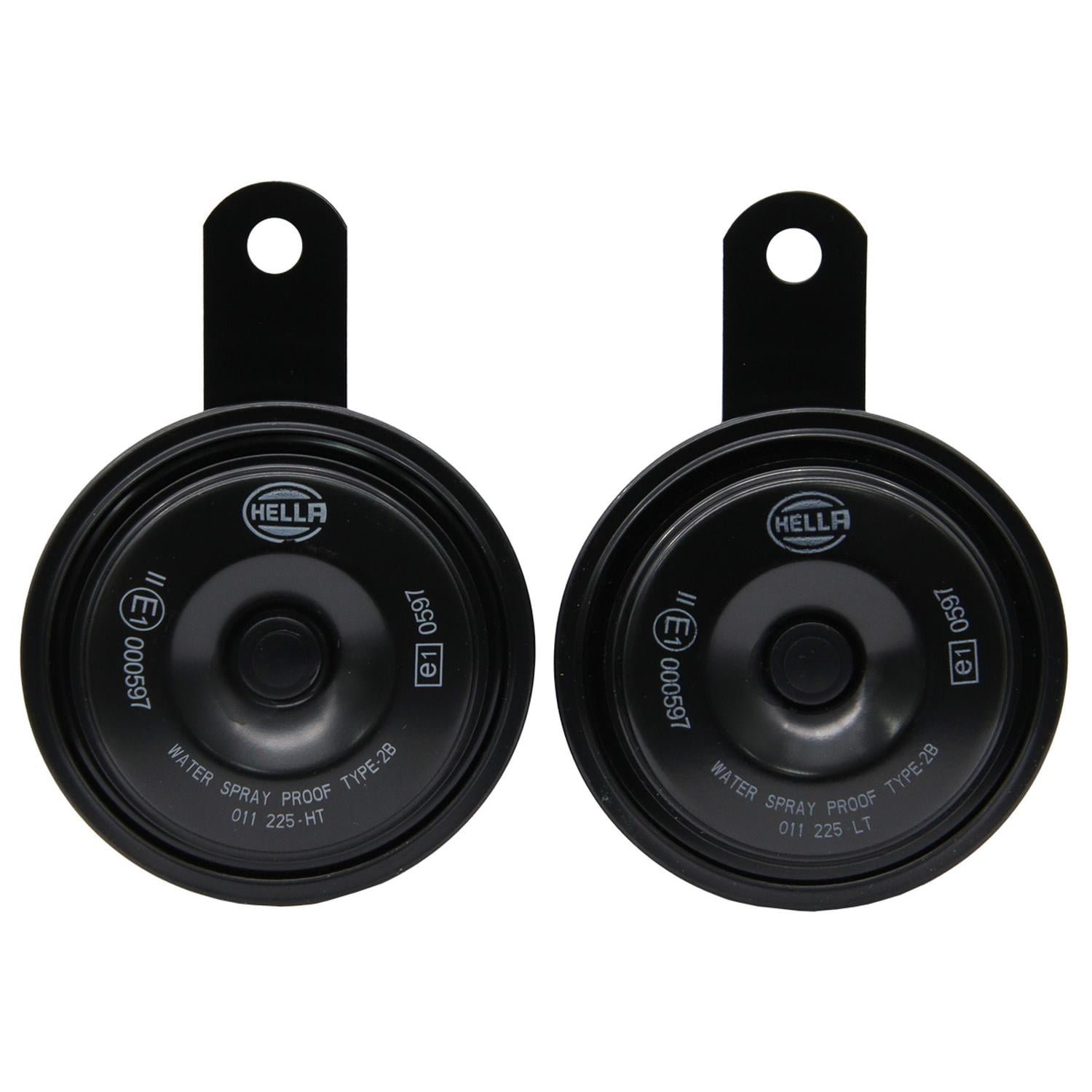 Bocina Hella Plato Tono Alto Y Bajo 12V 111Db 350Hz Y 420Hz negro | Lider