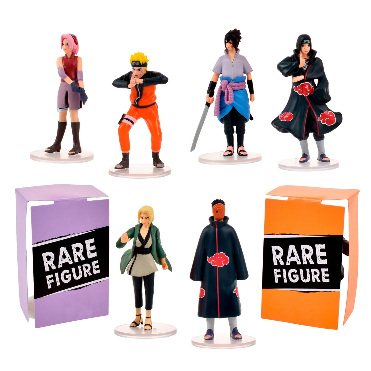 Pack 5 Figuras Coleccionables 7 Cm Naruto - Itachi | Lider
