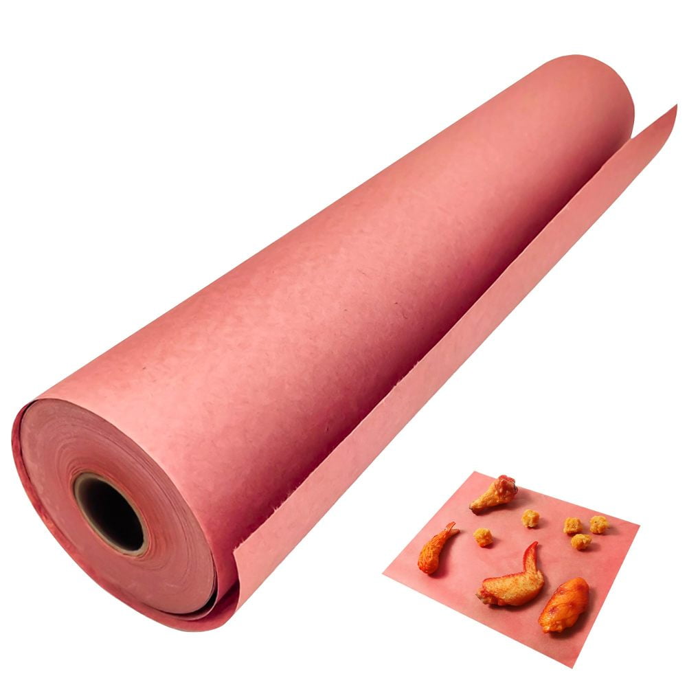 1 hoja de papel de estraza rosa, papel kraft BBQ, el papel de estraza ...