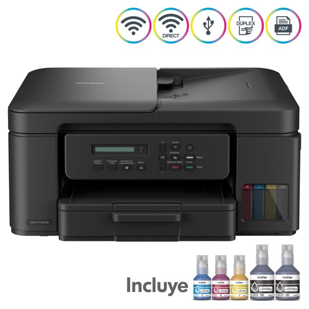 Impresora Multifuncional Inyección de tinta DCP-T730DW Negro | Lider