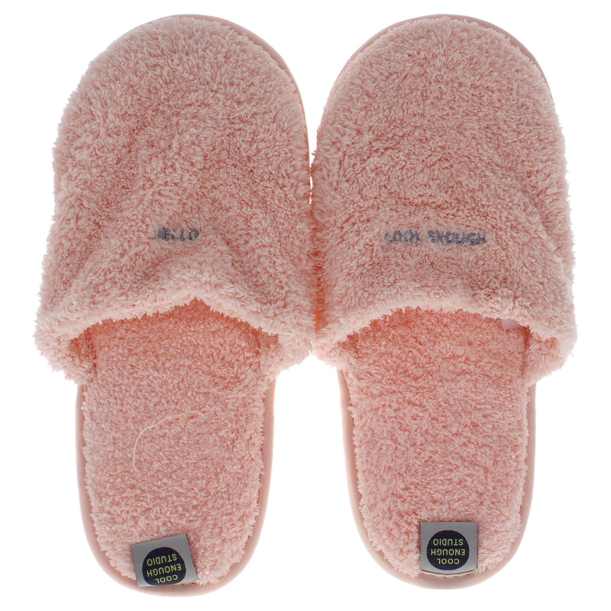 Pantuflas Cool Enough Studio Toalla Rosas Medianas | Lider