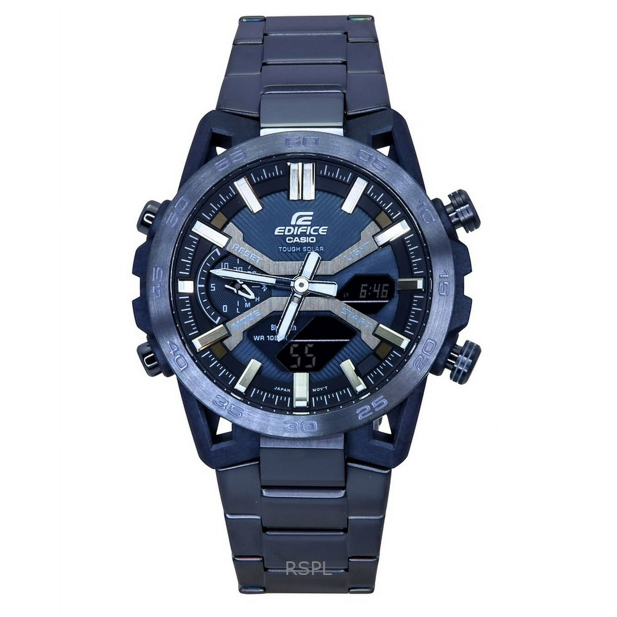 Reloj Casio Edifice Analog Digital Cool Blue Edition Smartphone Link ...