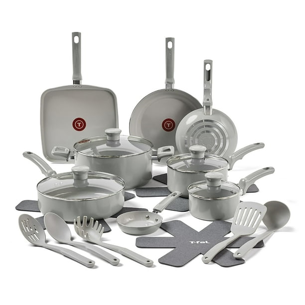Juego de utensilios de cocina T-Fal Refresh Ceramic, 20 piezas, con ...