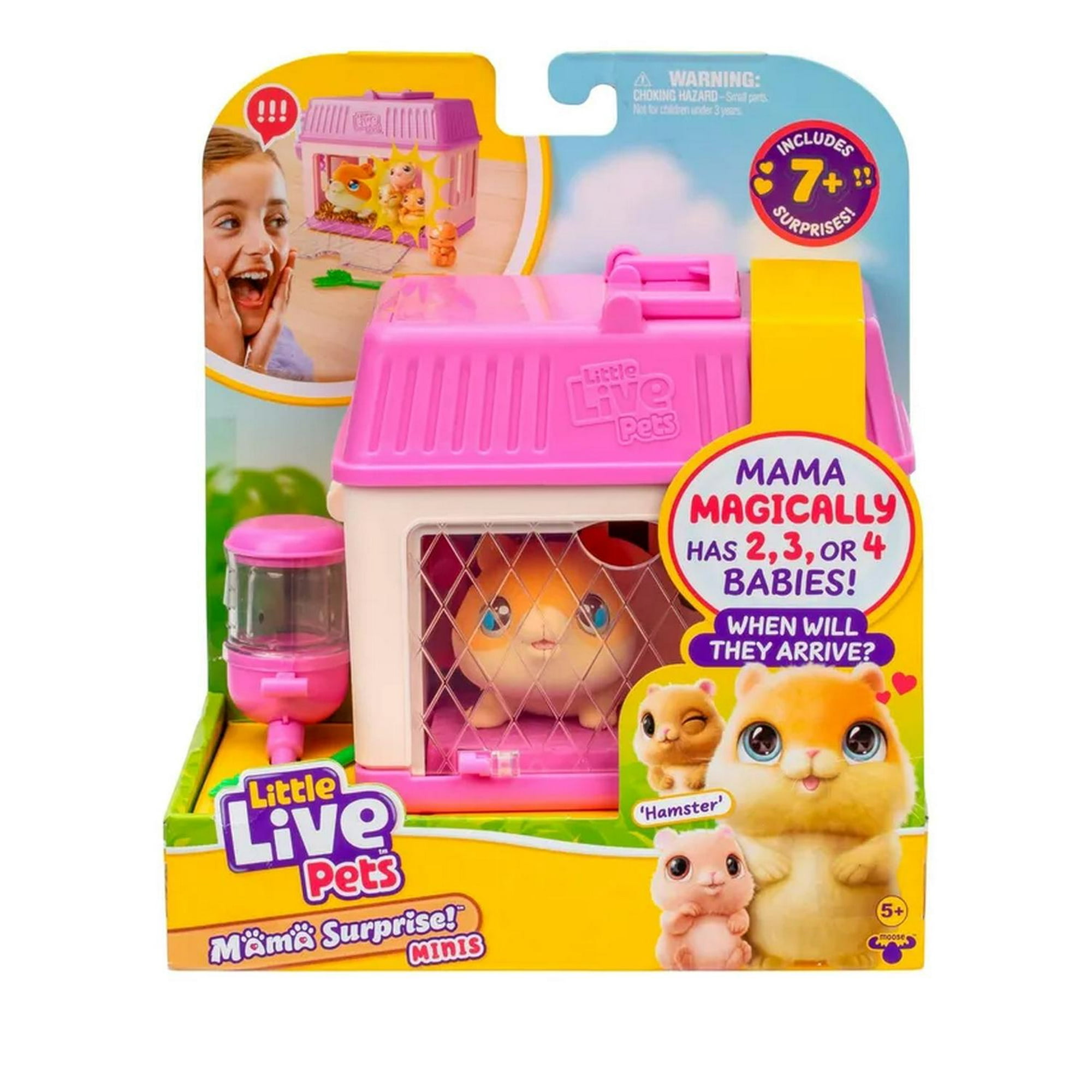 Little Live Pets Mamma Sorpresa Hamster - 26624 rosa | Lider
