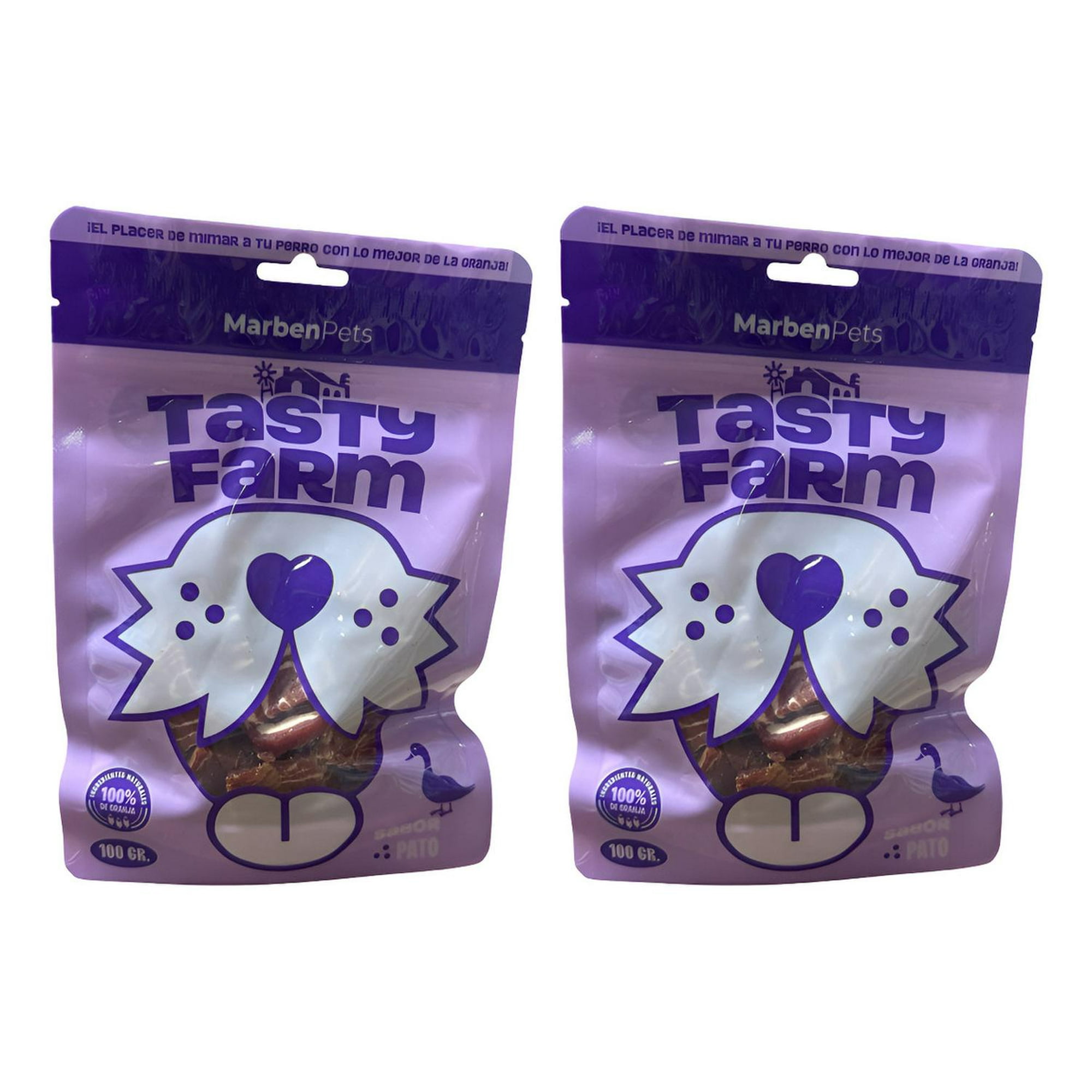 Snack Premium Seco Tasty Farm Para Perros 100g - Pack 2 lavanda | Lider