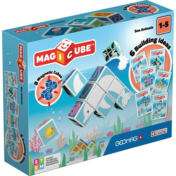 Cubos Magneticos MAGICUBE Animales del Mar (8 piezas) | Lider