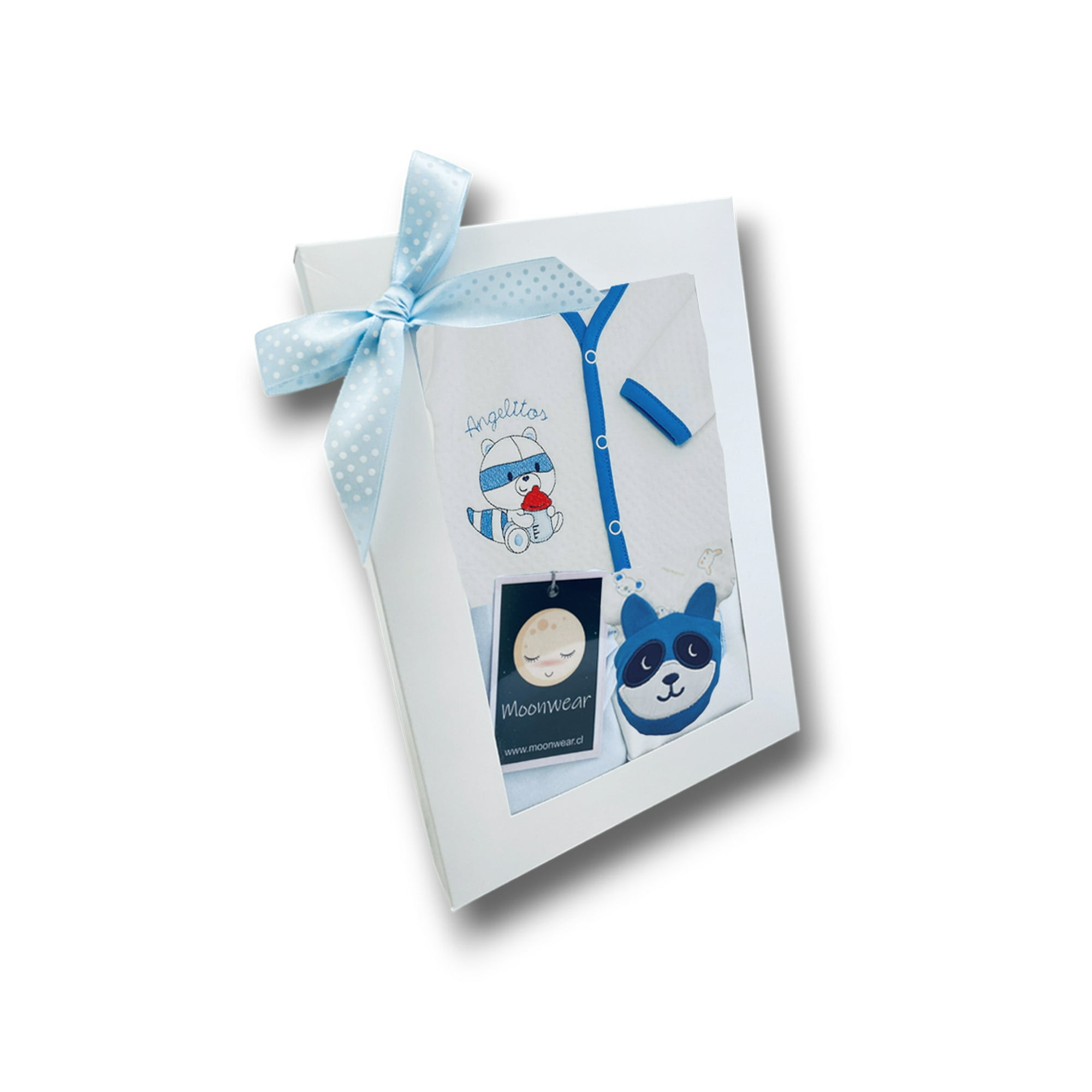 Caja de Regalo 4 Piezas Mapache 100% Algodón Peruano - 0 a 3 Meses | Lider