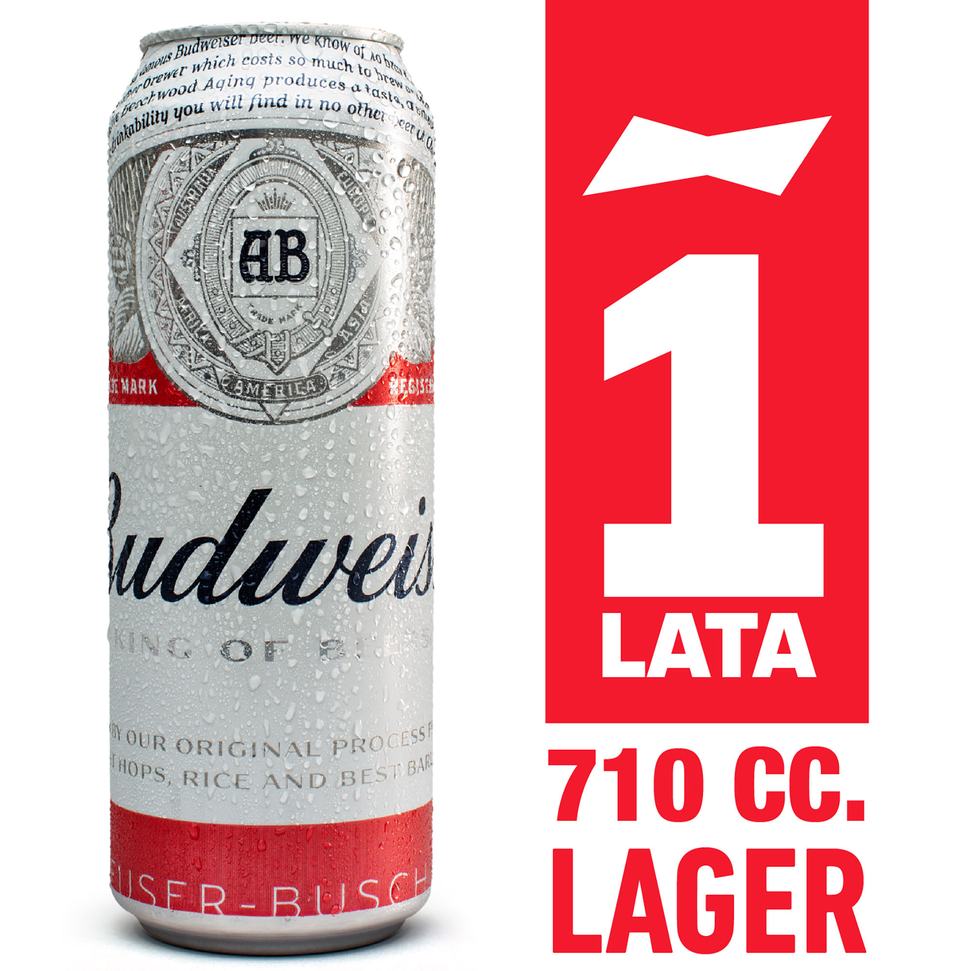 Pack 6 Cervezas Budweiser Latón 710 cc | Lider