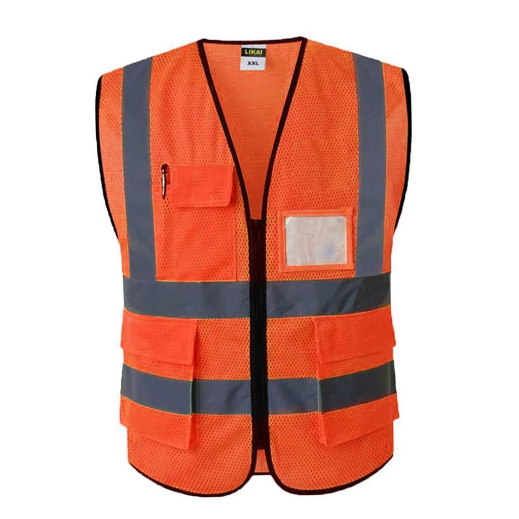 Chaleco Reflectante de Seguridad, Talla XXL, Color Naranja | Lider