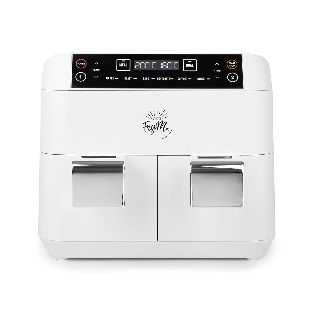 Freidora de Aire Doble de Sincronización Digital FryMe Blanco 7,6 ...