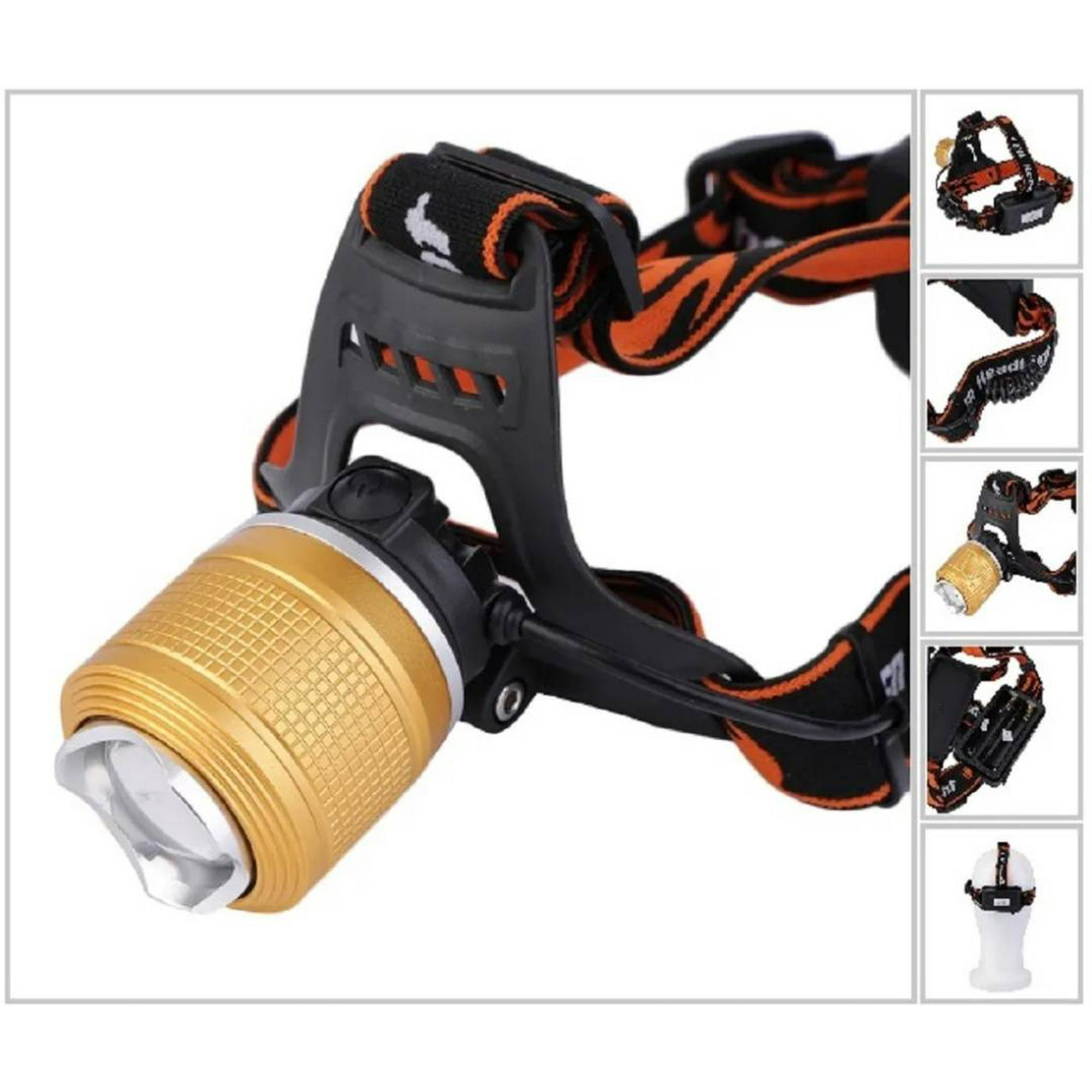 Linterna Frontal De Cabeza Recargable | Lider