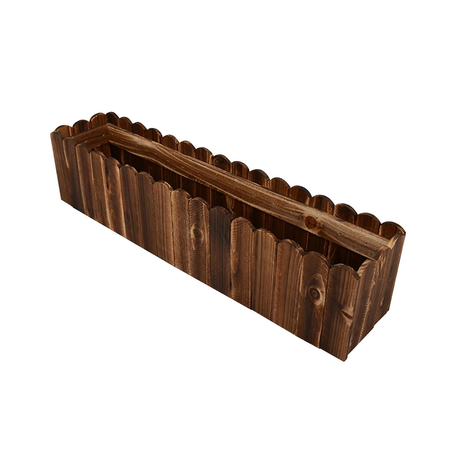 Maceta de Madera Rectangular para Balcón, Accesorios para Ventanas | Lider