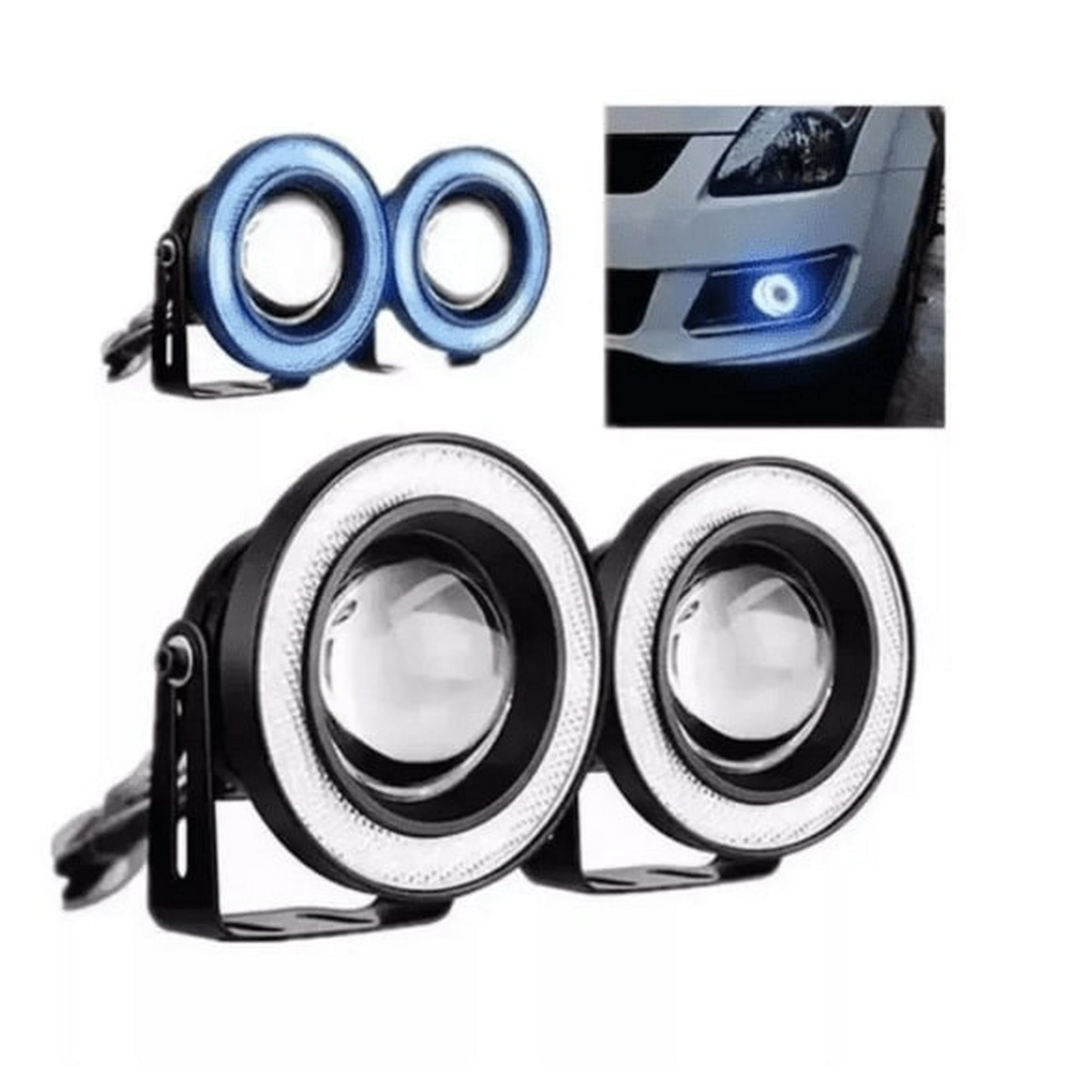 Focos Neblineros Led Ojos De Angel Luz 89mm Autos Camioneta | Lider