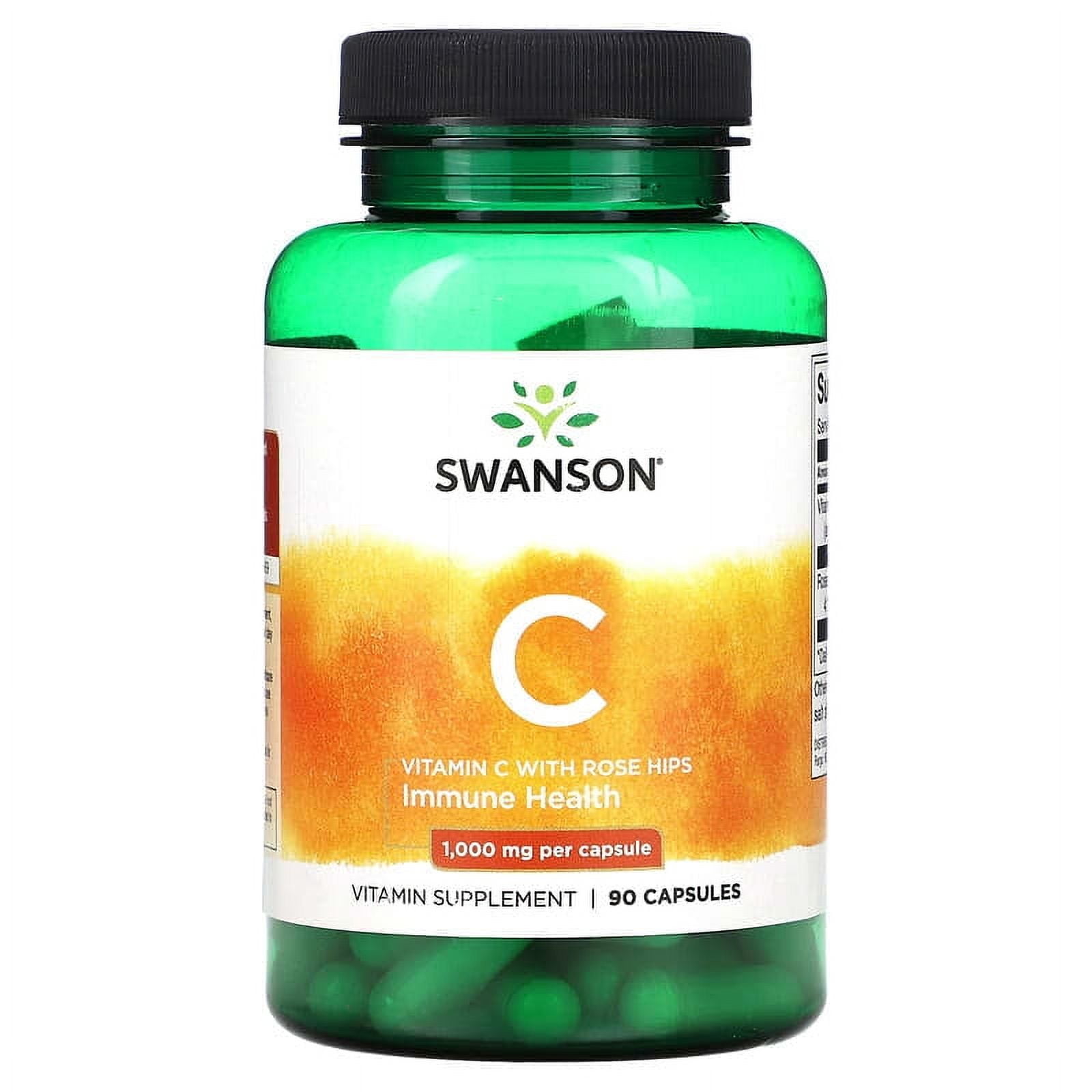 Swanson Vitamina C con Rosa Mosqueta, 1000 mg 90 cápsulas | Lider