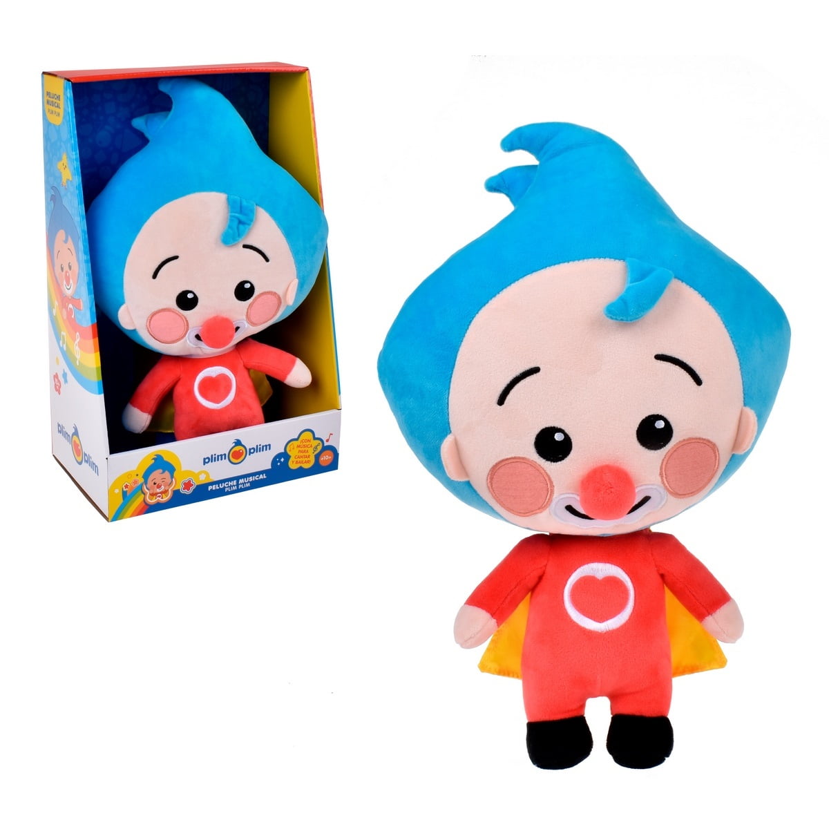 Peluche Payaso Plim Plim 36 Cm Con Sonidos Lider