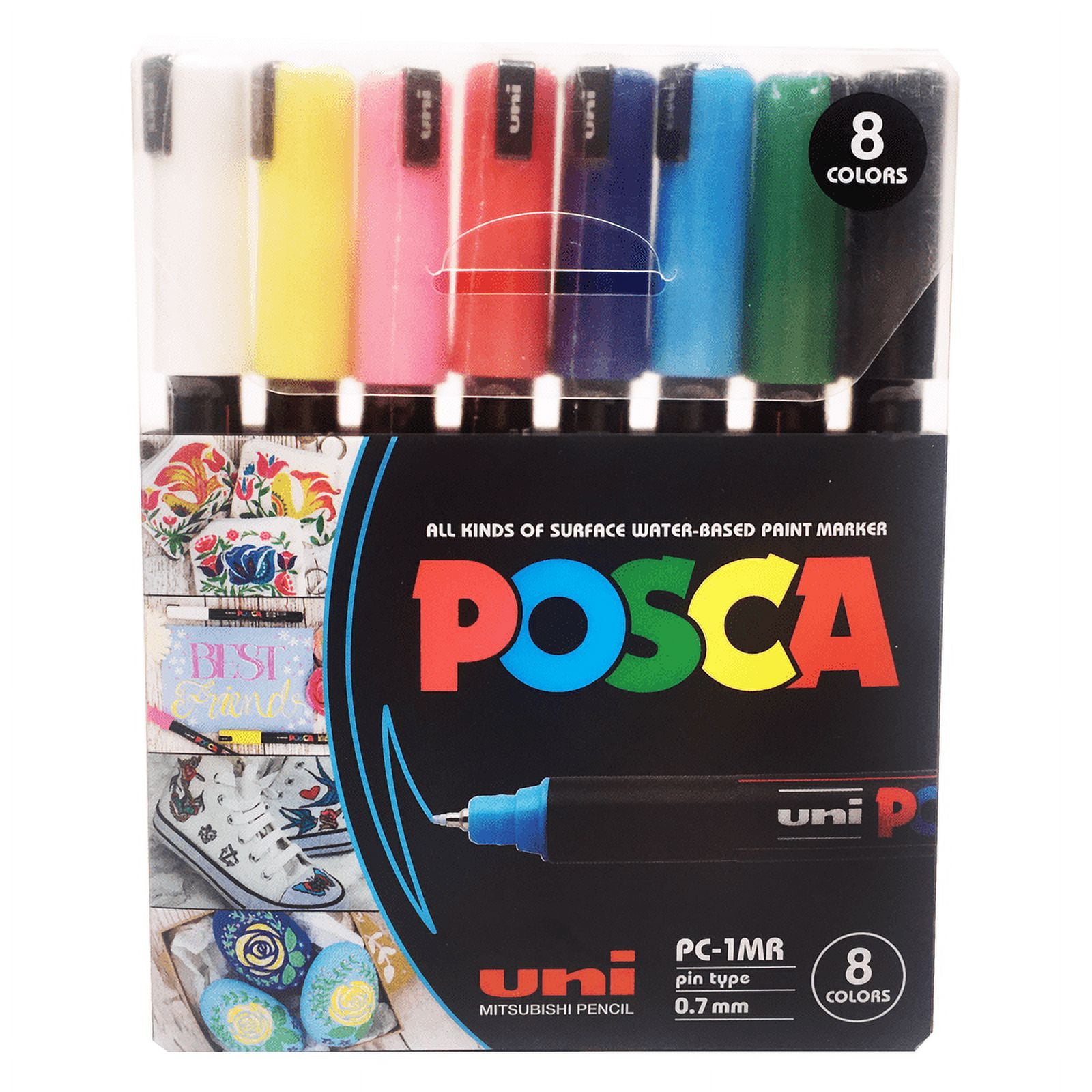 Marcadores Posca 1MR Set 8 Colores Básicos | Lider