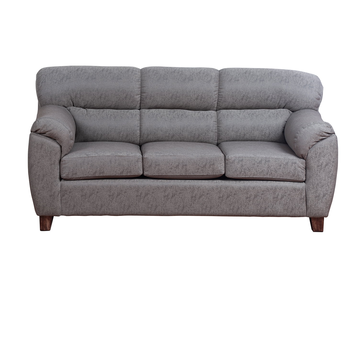 Sofá Ivannia 3 Cuerpos Lino Sidelli Gris | Lider