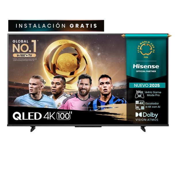 Televisor 100" QLED 4K UHD 100Q7QG Smart TV Hisense | Lider