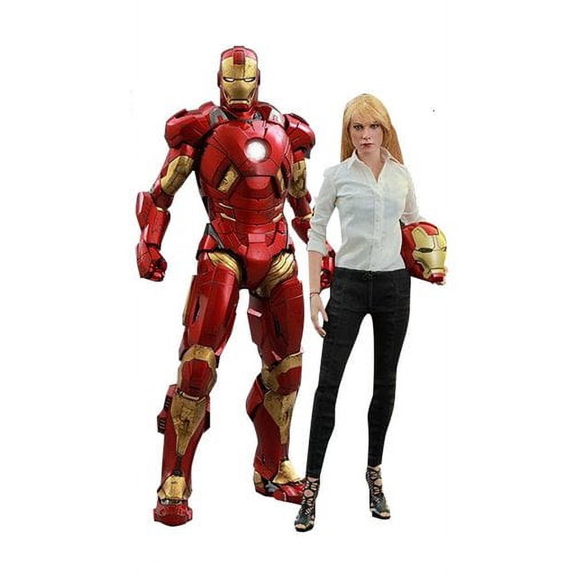 Figura Mms311 - Marvel Comics - Iron Man 3 - Pepper Potts & Iron Man Mark 9 | Lider