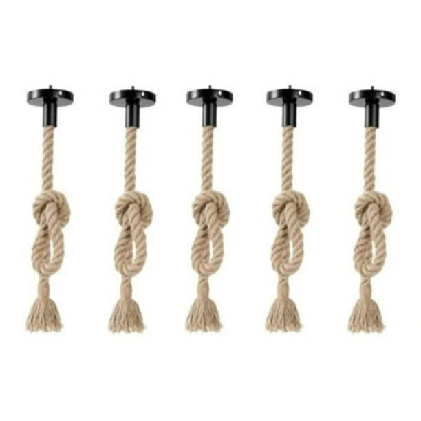 Pack 5 Lampara Colgante Soga Decorativo Vintage E27 | Lider