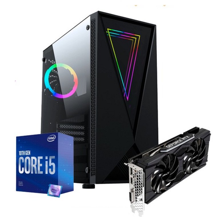 PC Gamer Intel Core i5- 10400F - RTX 2060 6GB - RAM 16 GB - SSD 500 GB M.2 - WIFI - Windows 11 ...