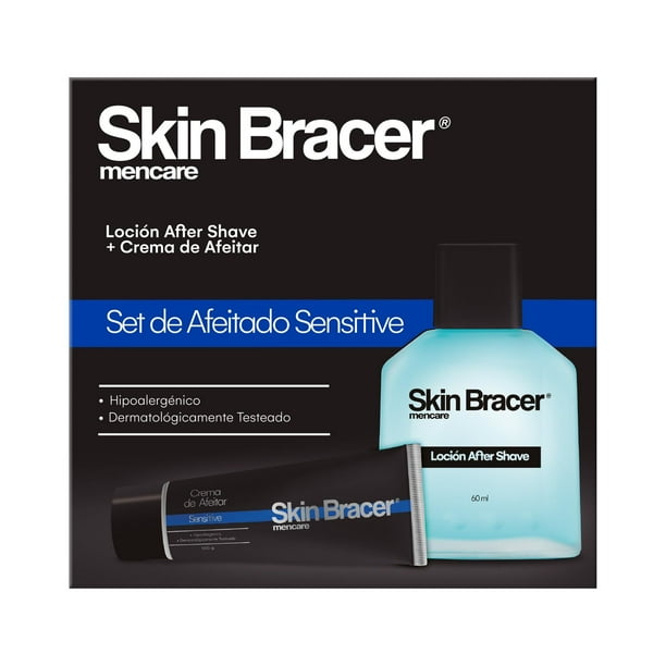 Set Skin Bracer Crema De Afeitar Sensitive 100Gr + Locion After Shave ...
