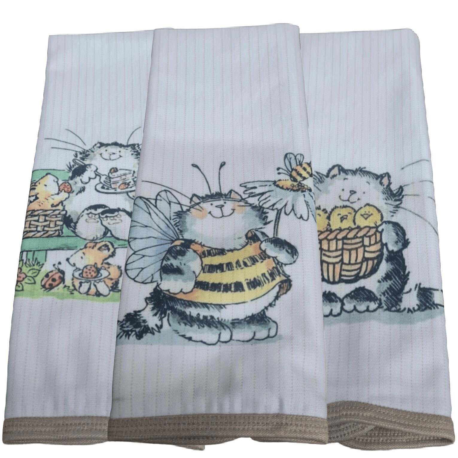 Pack 3 Paños cocina en Cobre modelo ABEJORRO | Lider