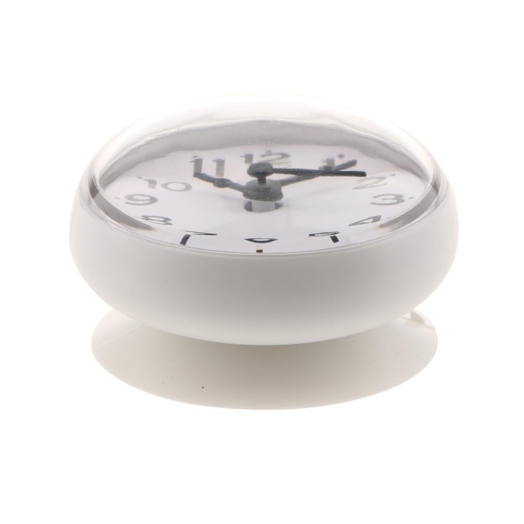 Silicona Impermeable Cocina Baño Baño Ducha Succión Reloj Blanco | Lider