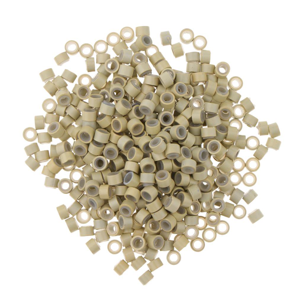 Anillos de Silicona para Extensiones de Cabello, Beige | Lider