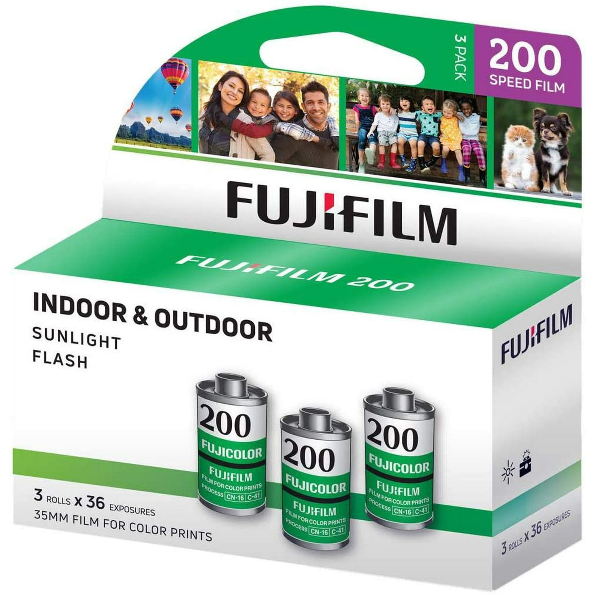 Fujifilm Fujicolor 200 Color negativo ISO 200, tamaño de 35 mm, 36 ...