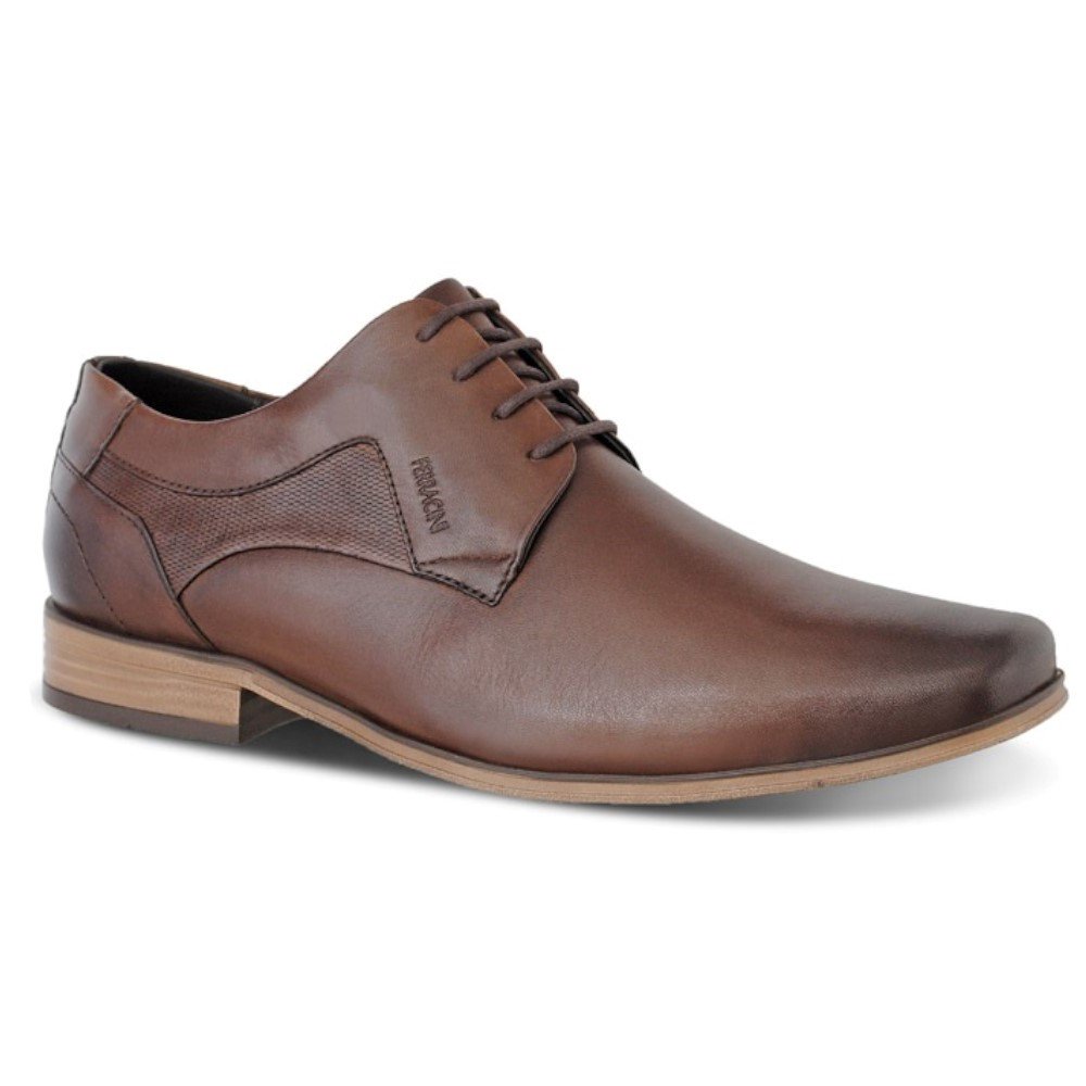 Zapato Ferracini Hombre Derby 6067 Café Casual | Lider