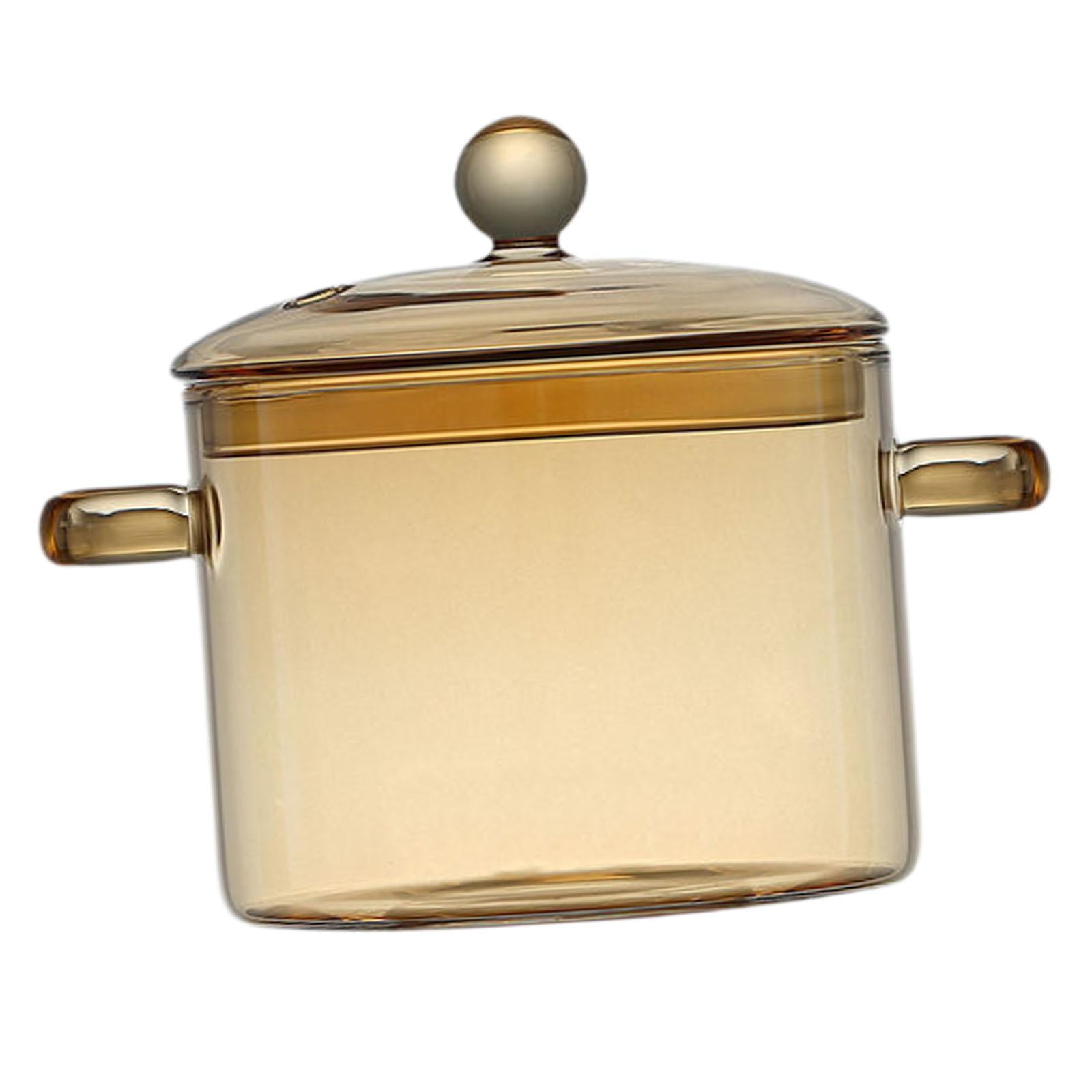 Olla de Vidrio con Tapa Doble Asa, 1300ml | Lider