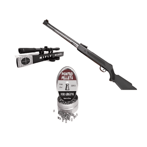 fusil largo Poston Wf600 55 + Mira 4 X 20 + Lata 100 Postones 55 55 Mm ...