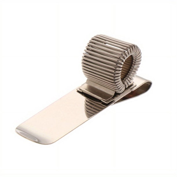 1pc Portable Metal Pencil Holder with Elastic Loop - Spring Clip for ...