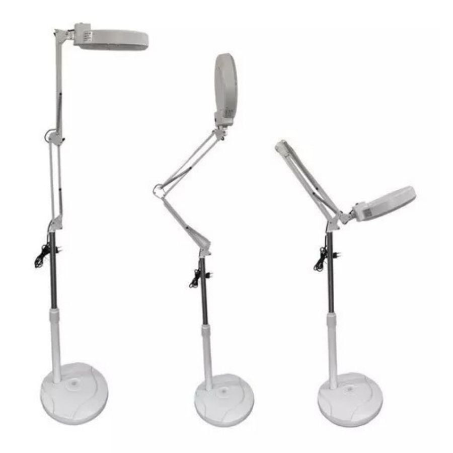 Lampara Lupa Con Luz Led Pedestal Rueda Cosmetologica | Lider